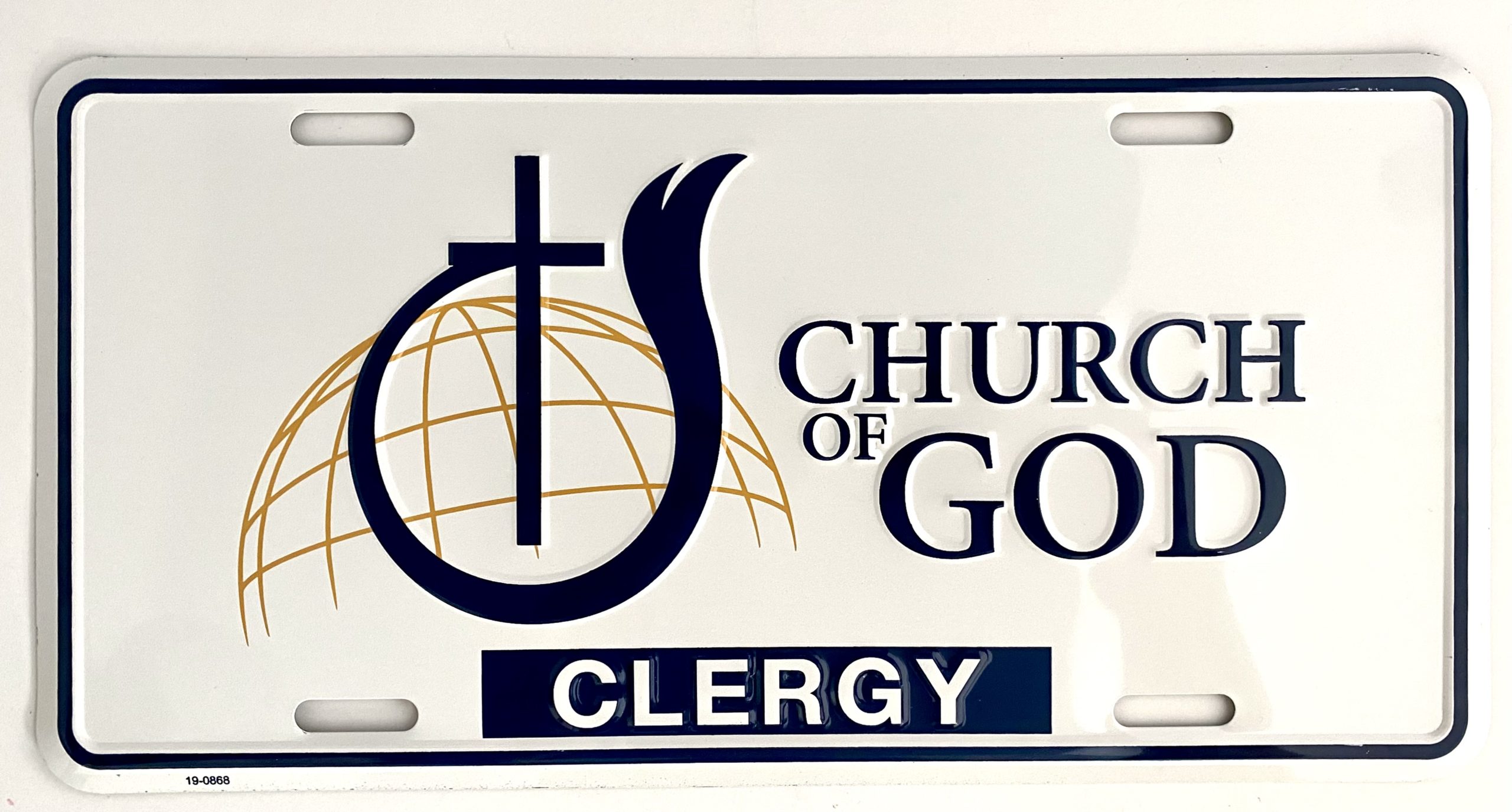 Church of God License Plate - Clergy - Pathway Bookstore