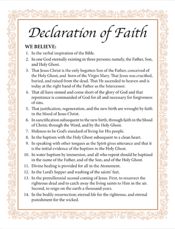Declaration of Faith - Pathway Bookstore