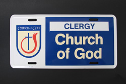 Church of God License Plate - Clergy - Pathway Bookstore