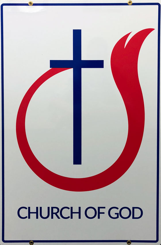 Church of God Metal Sign - Pathway Bookstore